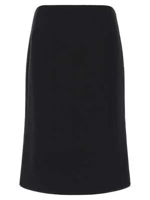 Fendi Skirt With Slits - Black