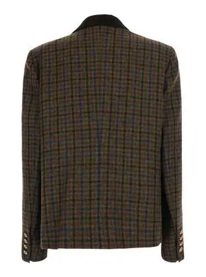 BLAZÉ MILANO Wool Check Jacket - Multicolor