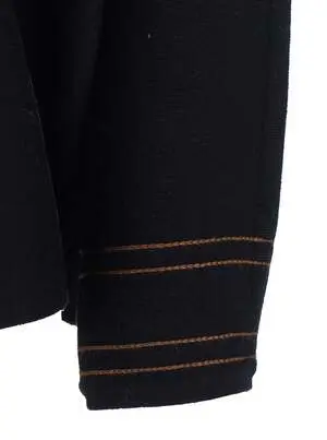 Max Mara Black Sweater With V-neck And Long Sleeve In Wool Blend - Multicolor