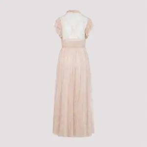 Alberta Ferretti Lace Long Dress - Multicolor