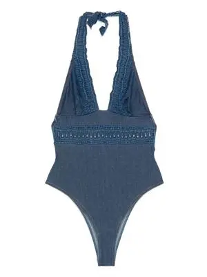 ERMANO SCERVINO Lace Detail Swimsuit - Multicolor