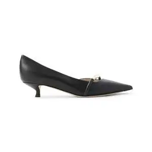 Giorgio Armani Leather Court Decollete - Black