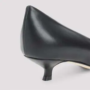 Giorgio Armani Leather Court Decollete - Black