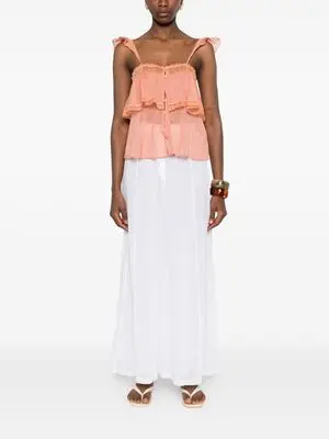 FORTE_FORTE Cotton And Silk Voile Top