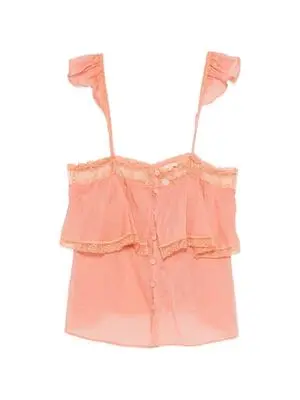 FORTE_FORTE Cotton And Silk Voile Top - Multicolor