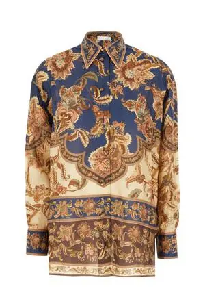Zimmermann Paisley Printed Silk Shirt - Multicolor