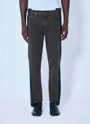 MAISON MARGIELA Spliced Denim Trousers - Brown