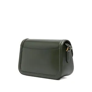 Saint Laurent Calfskin Satchel And Cross Body Bag - Green