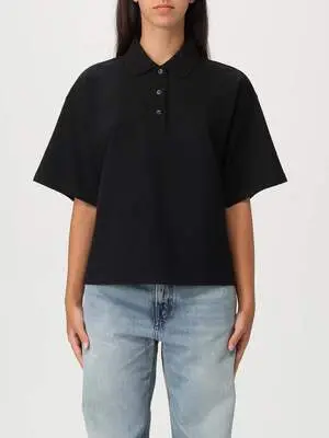 Saint Laurent Cotton Blend Polo Shirt - Black