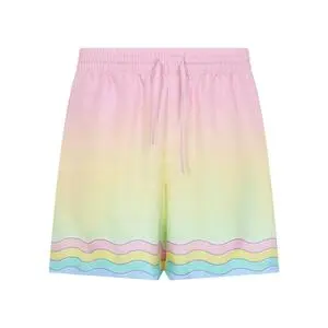 Casablanca For The Love Of Dance Silk Shorts - Multicolor