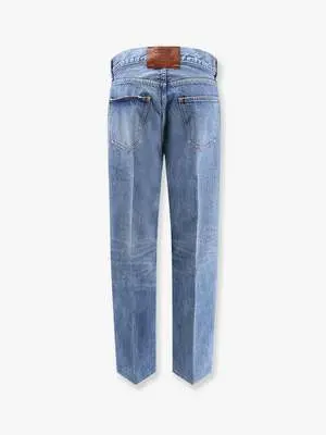 Celine Boyfriend Jeans With Logo Tag