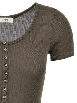 LEMAIRE Short Sleeve Bodysuit - Multicolor