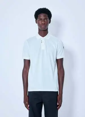 Moncler Piqué Polo Shirt - White