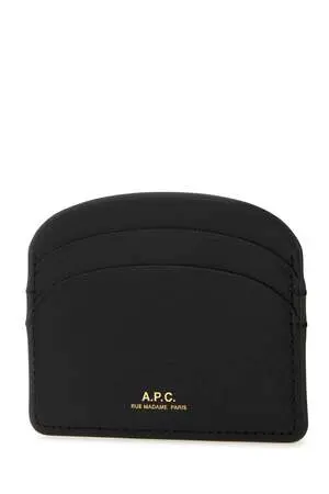 A.p.c. Leather Demi-lune Card Holder