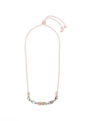 FORTE_FORTE Crystal Braided Necklace - Multicolor