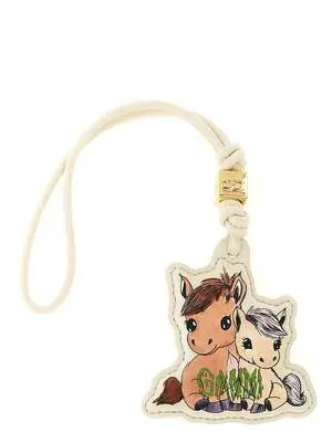 GANNI Pony' Keyring - Cream