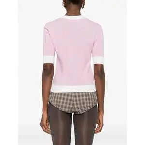 Marni Round Neck Short Sleeve Knit Top
