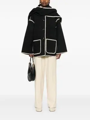 TOTEME Wool Scarfed Jacket - Multicolor