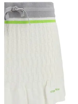 Casablanca Tennis Mini Skirt - White