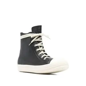 Rick Owens Calf Leather High-top Trainers