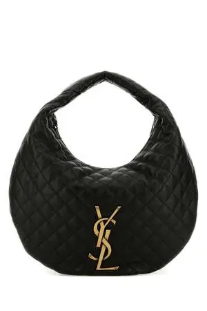 Saint Laurent Nappa Leather Icare Shoulder Bag - Black