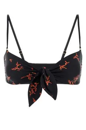 Fendi Printed Stretch Nylon Bikini Top - Multicolor
