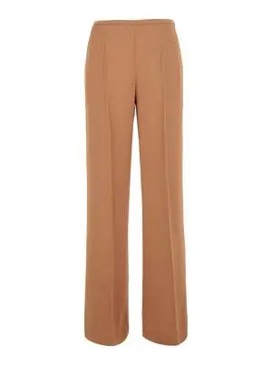 FORTE_FORTE Pink Pants With Elasticated Waist And Two Side Pockets In Blend Viscose For - Multicolor