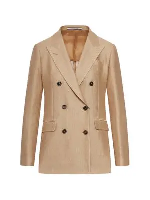 Tagliatore Cotton Double-breasted Jacket - Multicolor
