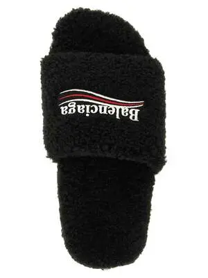 Balenciaga Furry' Open Sandals