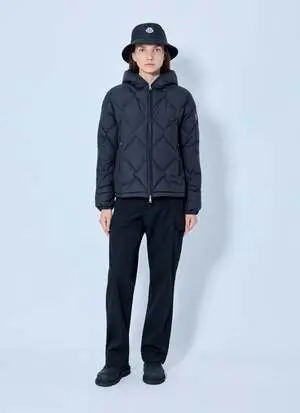 Moncler Arvouin Hooded Down Jacket - Black
