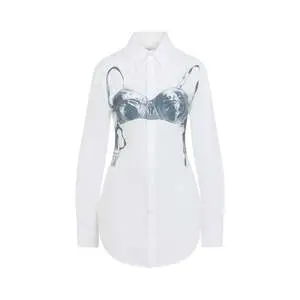 JEAN PAUL GAULTIER Jean Paul Gaultier Scanned Bra Shirt Women Multicolor