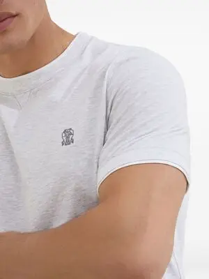 Brunello Cucinelli Logo Cotton T-shirt