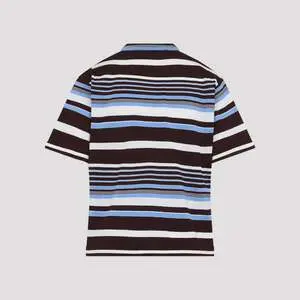Prada Striped Cotton T-shirt - Multicolor