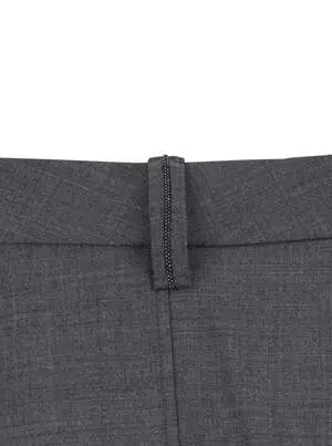 Brunello Cucinelli Wool Blend Midi Skirt - Multicolor
