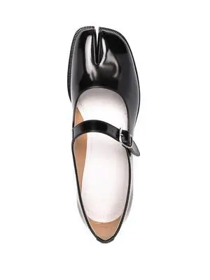 MAISON MARGIELA Patent Leather Tabi Mary Janes - Black