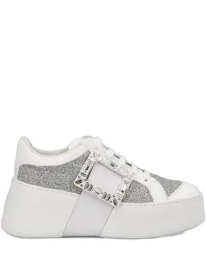 ROGER VIVIER Viv Skate High Strass Sneakers - Multicolor