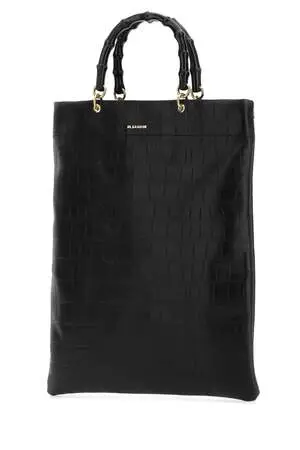 JIL SANDER Leather Medium Shopping Bag