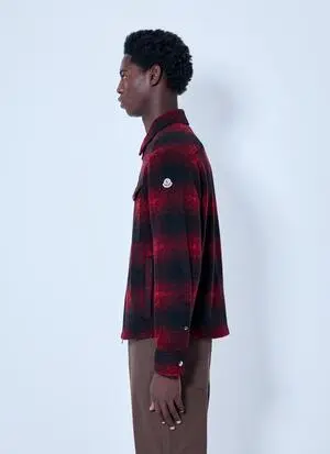 Moncler Checked Zip-front Jacket - Red