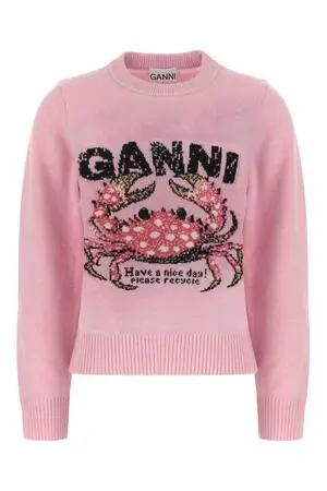 GANNI Graphic Knit Pullover - Multicolor