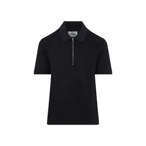 JIL SANDER Jil Sander Knitted Collar Polo Men Blue