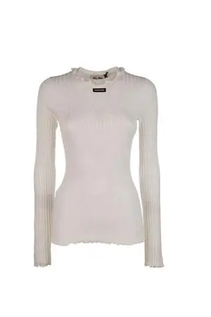 Miu Miu Ribbed Knit Pullover - Multicolor