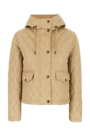 Burberry Quilted Hooded Jacket - Multicolor