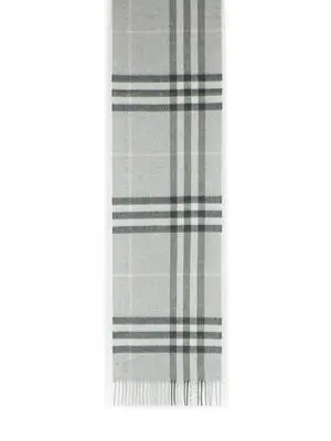 Burberry Mu Giant' Grey Cashmere Scarf