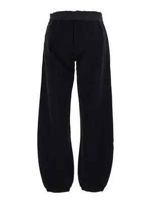Moncler Cotton Pants With Elasticated Waist - Multicolor