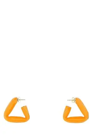 BOTTEGA VENETA Bottega Veneta Women Orange 925 Silver Fold Earrings