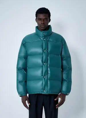 Prada Re-nylon Down Coat - Green