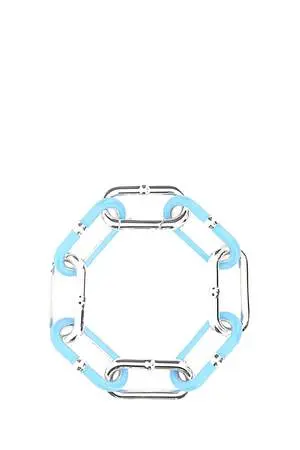 Bottega Veneta Two-tone Silver Chain Bracelet