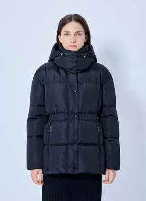 Moncler Agneux Hooded Short Down Jacket