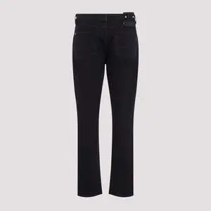 Stone Island Slim Straight-leg Jeans - Black