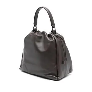 Brunello Cucinelli Grey Bucket Bags